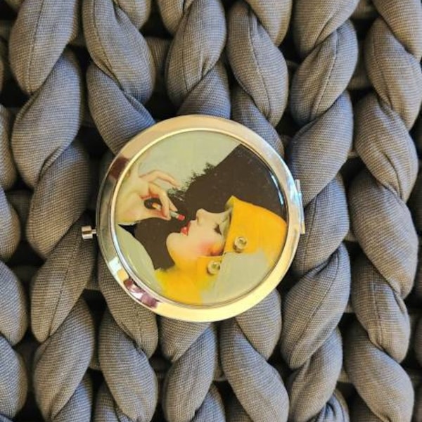 Gypsy Art Deco Moon Compact Mirror - Flapper 1920's Jazz Age Roaring ...