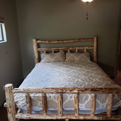 Rustic Log Bed Kit 1 Sturdy Double Log Side Rails 1 Seller in the US We ...