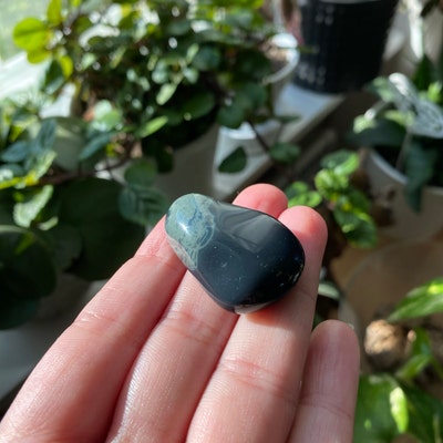 RARE One 1 Spider Web Obsidian Tumbled Stone, Spiderweb Obsidian ...