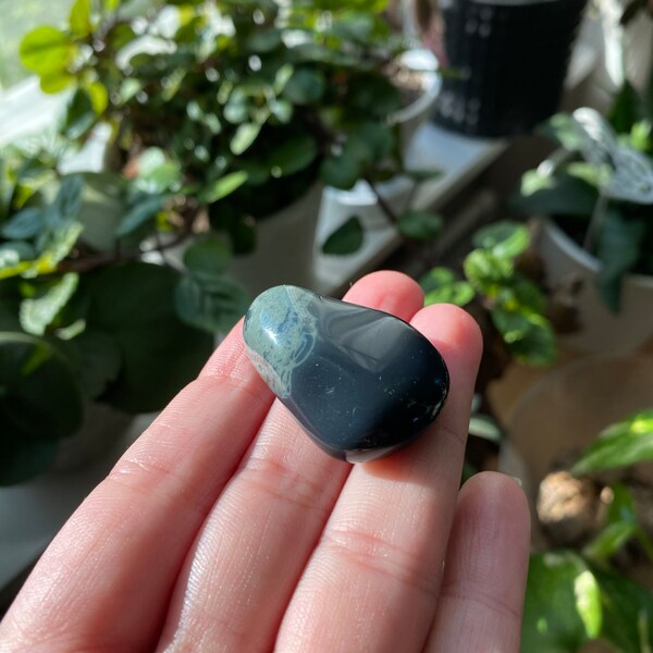 RARE! One 1 Spider Web Obsidian Tumbled Stone, Spiderweb Obsidian ...