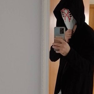 Fitted Face Mask - 3D Printed Face Mask Prop | Cosplay Front Face Mask ...