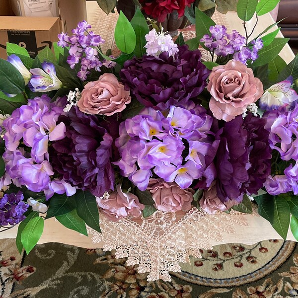 Colorful Swag With Vibrant Hydrangeas and Daisies, Bright Rainbow ...
