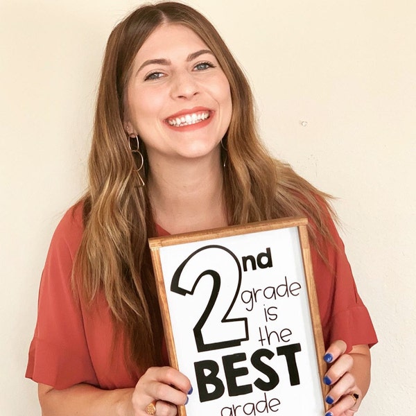 Grade Level Signs Back to School Classroom Signs Teacher Sign Class ...