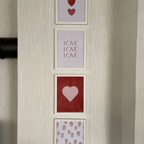 Valentines Day Printable Gallery Wall Art Bundle, Set of 16 Modern ...