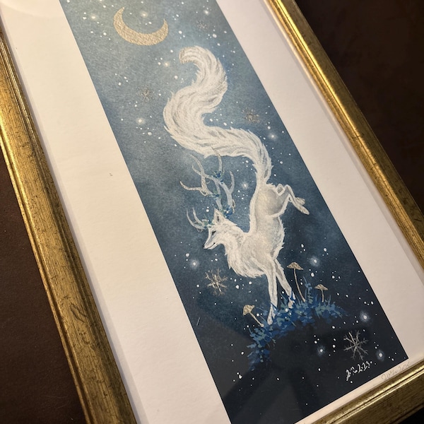 Dragon Art Print - Blue Pine Dance - Fantasy Art. Watercolor Art ...