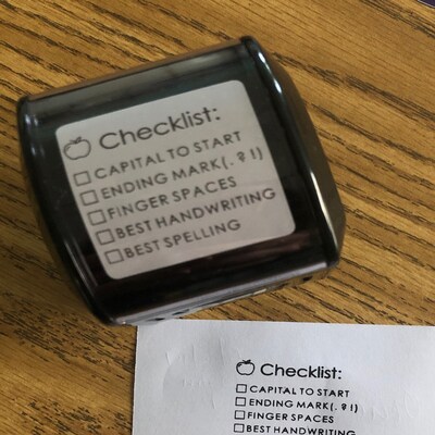 School Teacher Custom Stamp for Classwork, Homework,parent Signature ...