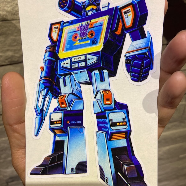 Transformers G1 Soundwave Box Art Vinyl Decal Sticker Decepticon Toy ...