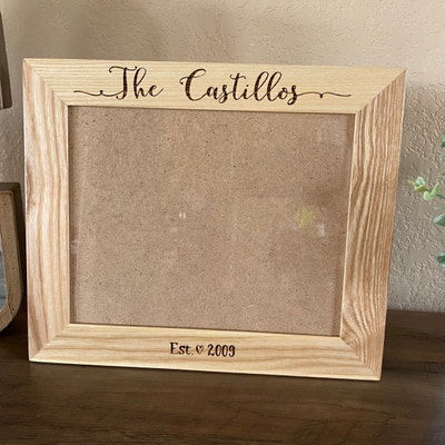 Custom Frame Personalized Picture Frame Engraved Photo - Etsy