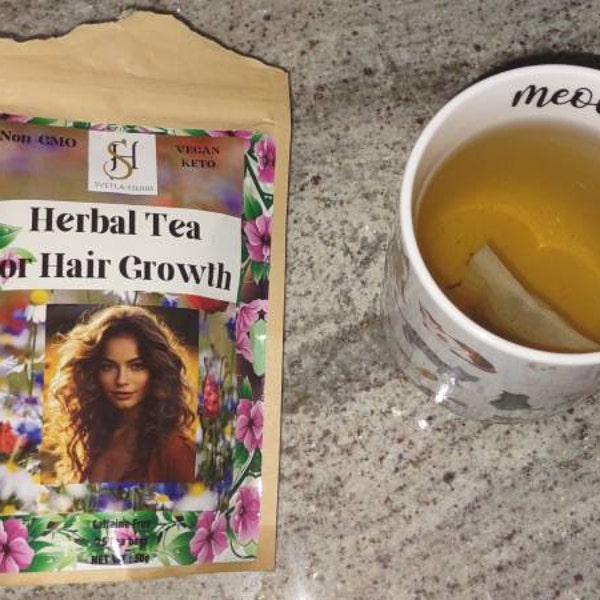 Advanced Hair Growth Tea With Organic Herbs– Promotes Stronger ...