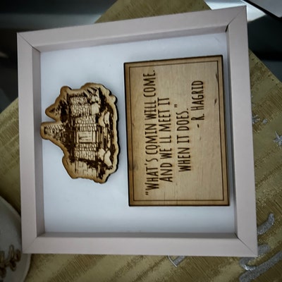 Wizard Hut Print and Inspiring Quotes Wizard Wall Art Gift Magical ...