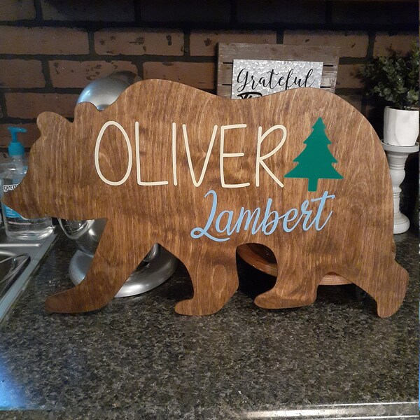 Unfinished Wooden Grizzly Bear Shape - Animal - Craft - From 1" up to ...