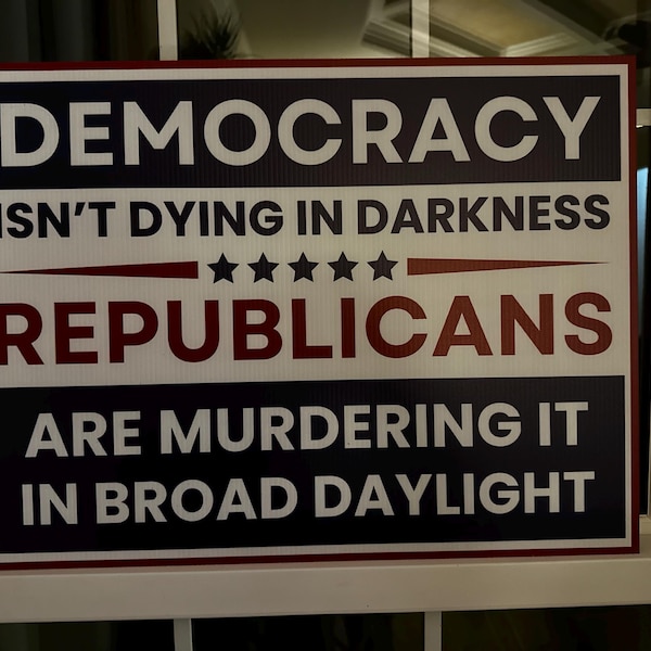 What is Democracy Bumper Sticker, Water Resistant Vinyl, 11 X 3, When ...