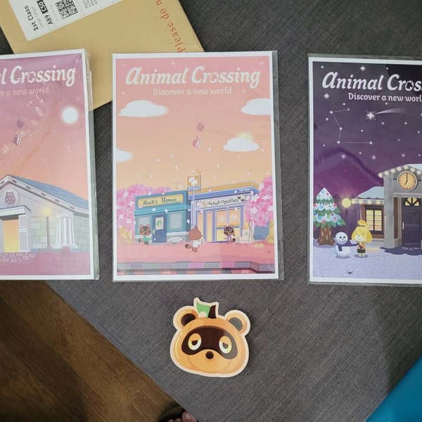 Animal Crossing Inspired A4 Art Prints - Etsy