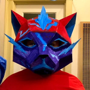 Tatsu Dragon Head Mask DIY Halloween Costume Papercraft | Etsy