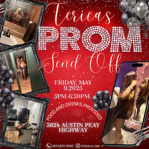 Prom Send off Flyer, DIY Prom Flyer, Prom Canva Template, Prom Send Off ...