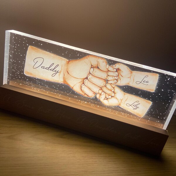 Pumpkins Personalized Acrylic Block LED Light, Fall Season Decor ...