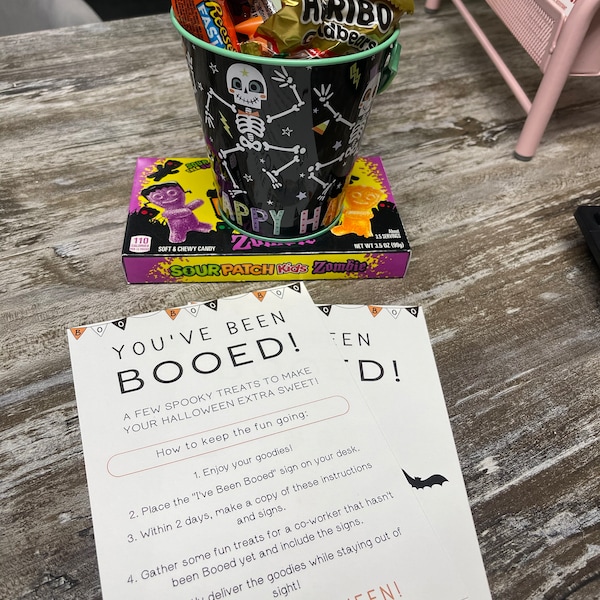 I've Been Booed Coworker Game, I've Been Booed at Work Printable, You ...