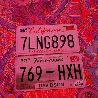 Colorado Purple Mountains TRUCK License Plate Tag 218 AXF - Etsy