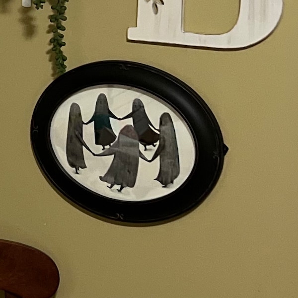 Witches Coven Art Print, Spooky Fine Art Drawing - Etsy Australia