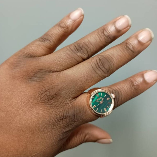 Y2K Vintage Watch Ring Functional Unique Clock Mini Watch Girlfriend ...