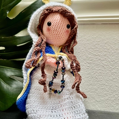 PATTERN: Blessed Virgin Mary Crochet Amigurumi, Virgin Mary Amigurumi ...