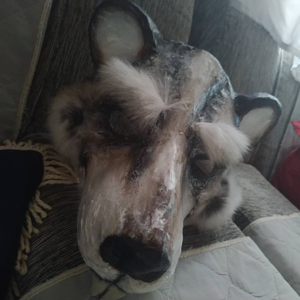 Sheep Mask Masquerade Mask Animal Mask Paper Mache Sheep Mask Scary ...