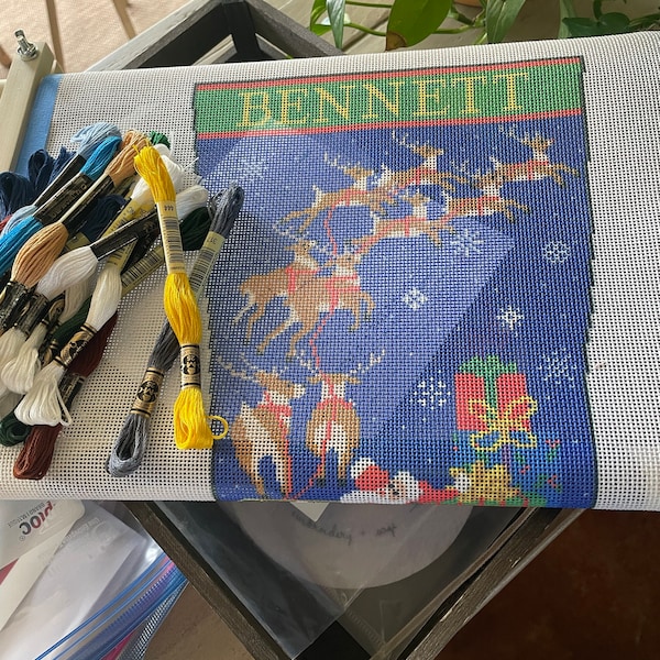 Winnie the Pooh's Honey Needlepoint Christmas Ornament DIY Kit - Etsy