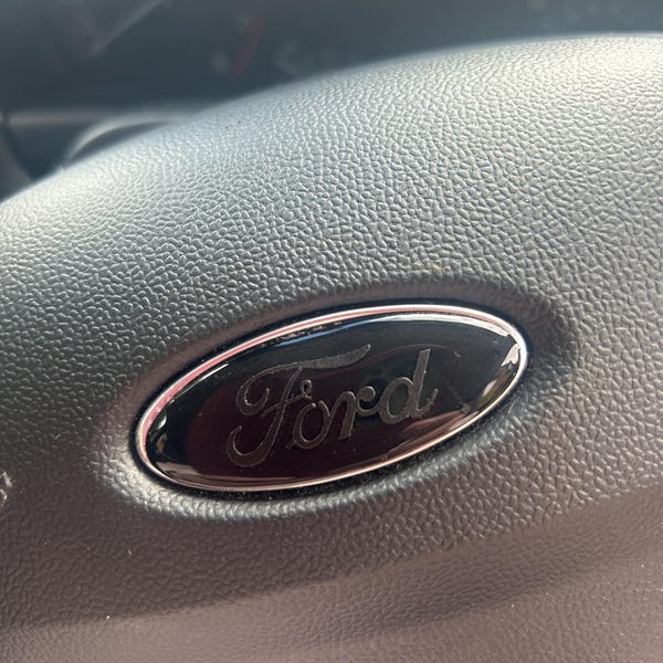 Set of 3 Gel Coated Ford Logo Gel Coated Emblem Overlays Fiesta / Focus ...