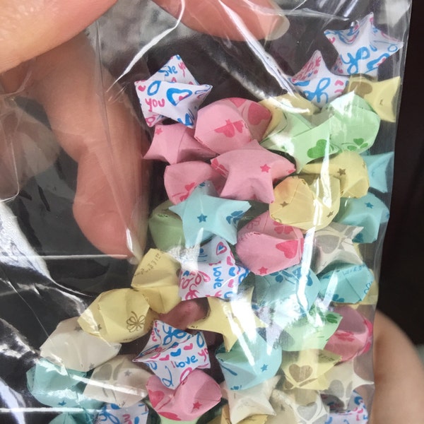 Custom Colors Origami Star Paper Kit Rainbow Paper Strips Lucky Wishing ...