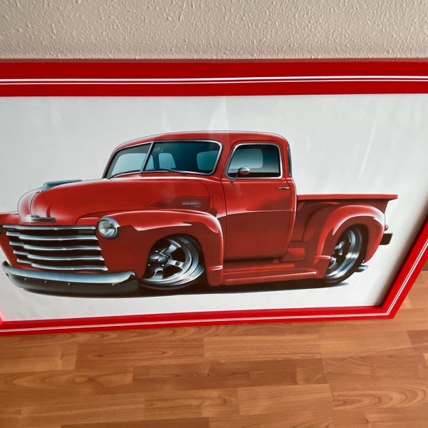 1950-1952 Chevy Truck Vinyl Decal: Peel & Stick Wall Art - Etsy