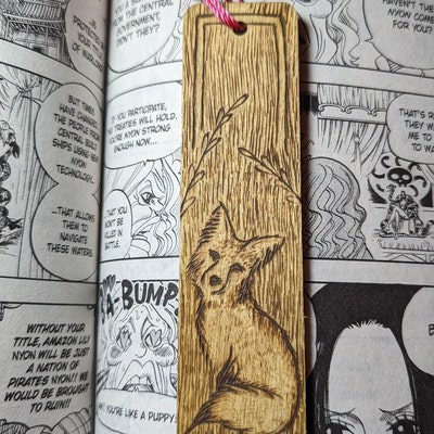 Handmade Wooden Pyrography Animal Bookmark - Etsy