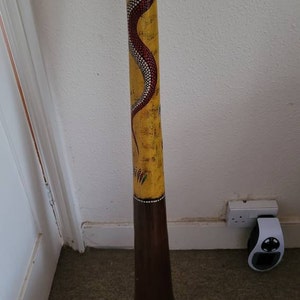 Spiral Didgeridoo Instrument , Travel Didgeridoo Small Australian Bali ...