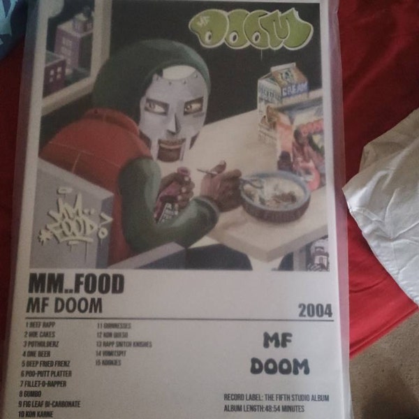 MF Doom Mm Food Album Cover Print Poster Digital Download Digital Album ...