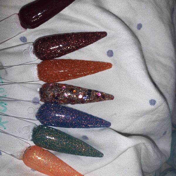 Basilisk- Dip Powder, Dip Powder for Nails, Acrylic, Iridescent, Green ...