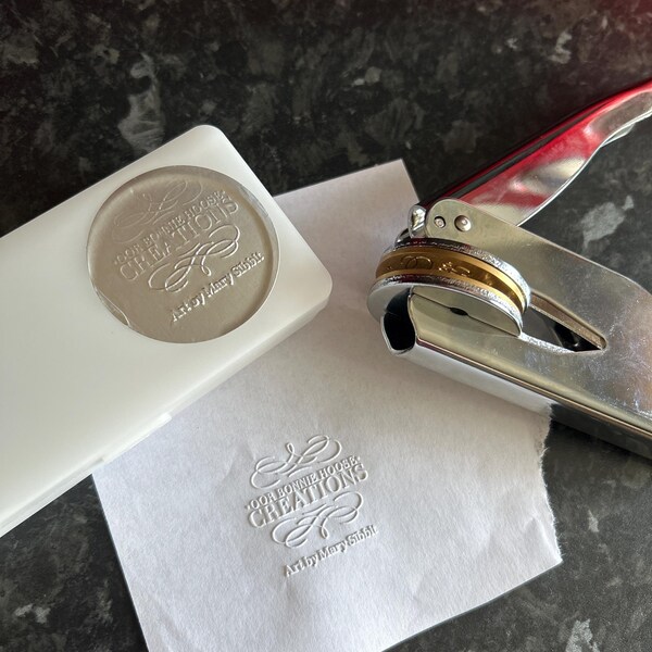 Custom Book Embosser, Wedding Embosser, Custom Embosser, Initials ...