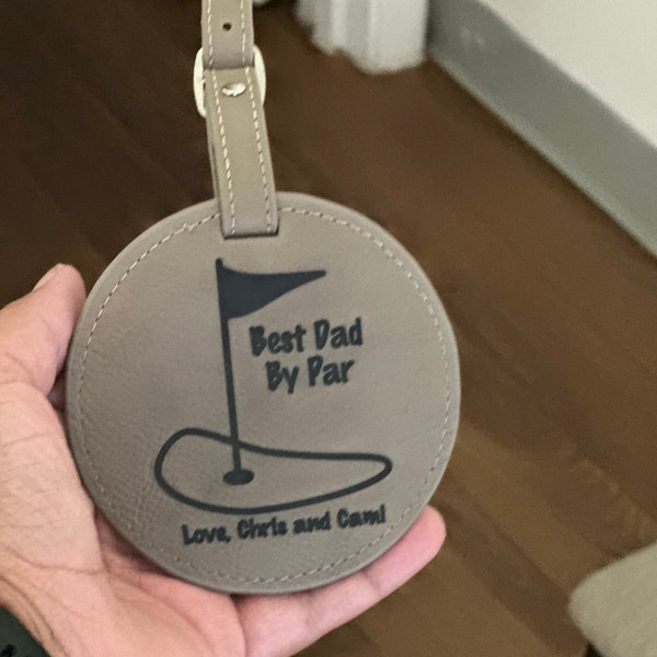 Best Dad Papa by Par Golf Bag Tag, Golf Gifts Dad, Golf Accessories ...