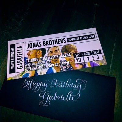 Custom Printed Fake Concert Ticket / Sporting Event Ticket / - Etsy