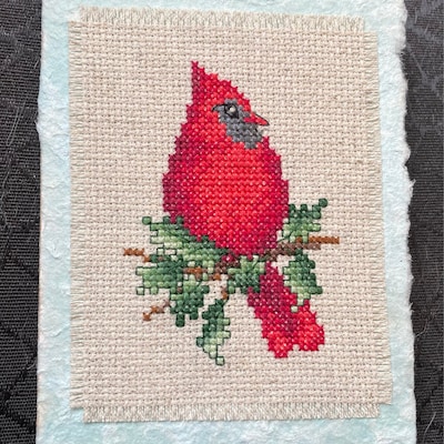 Inspirational Birds Cardinal Counted Cross Stitch Pattern - Etsy