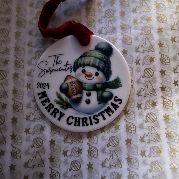 Yellow Ball Python Snake Custom Christmas Ornament of Python ...