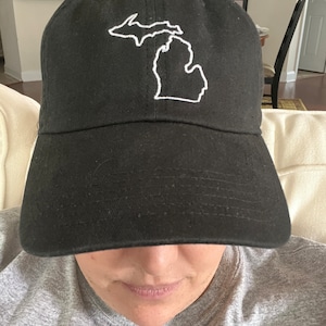 New Jersey Map Outline Dad Vintage Baseball Cap Embroidered - Etsy