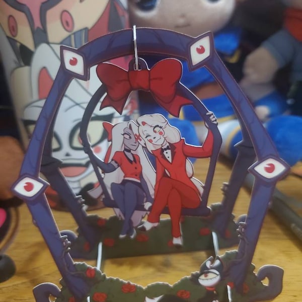 Charlie & Vaggie - Hazbin Hotel Paper Craft Standee - Etsy