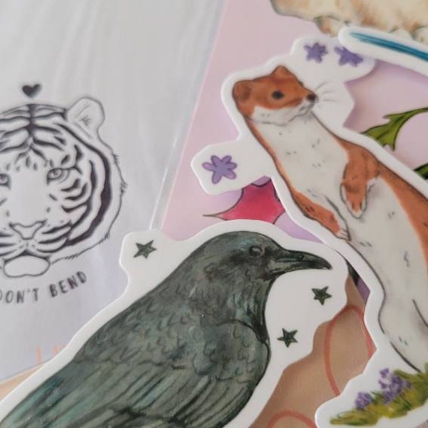 Fox Sticker – Waterproof Vinyl Sticker, Cute Red Fox Stationery, Laptop ...