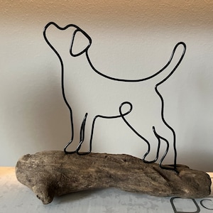Handmade Wire Labrador on Driftwood Home Decor Dog Gifts - Etsy UK