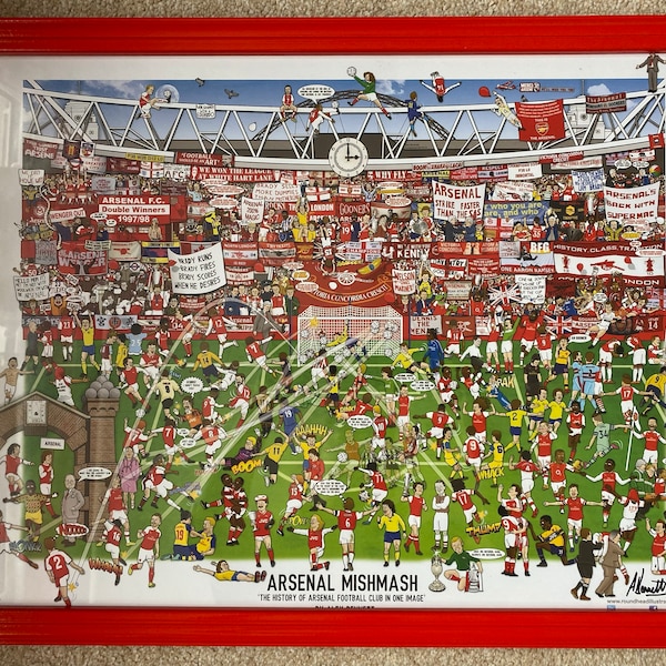 Arsenal Mishmash - the History of Arsenal Football Club in One Image - Etsy