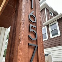 Modern House Number Aluminum Modern Font Number FIVE 5 in Bronze - Etsy ...