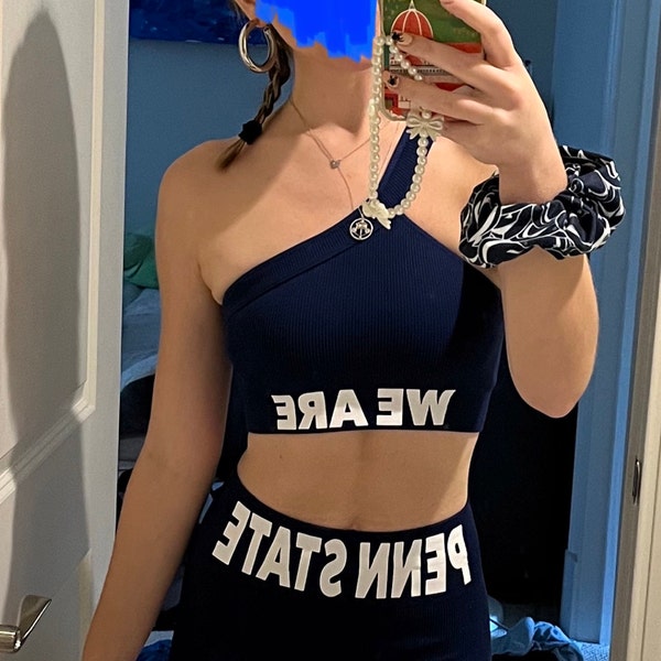 Custom College Crop Top, Game Day Tee, Super Crop Cami - Etsy