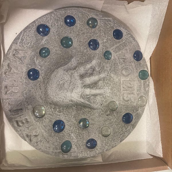 Grandma's Garden DIY Stepping Stone Kit - Personalized Handprint - Etsy
