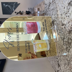 Acrylic QR Code Table Sign Business QR Code Sign Modern Calligraphy ...