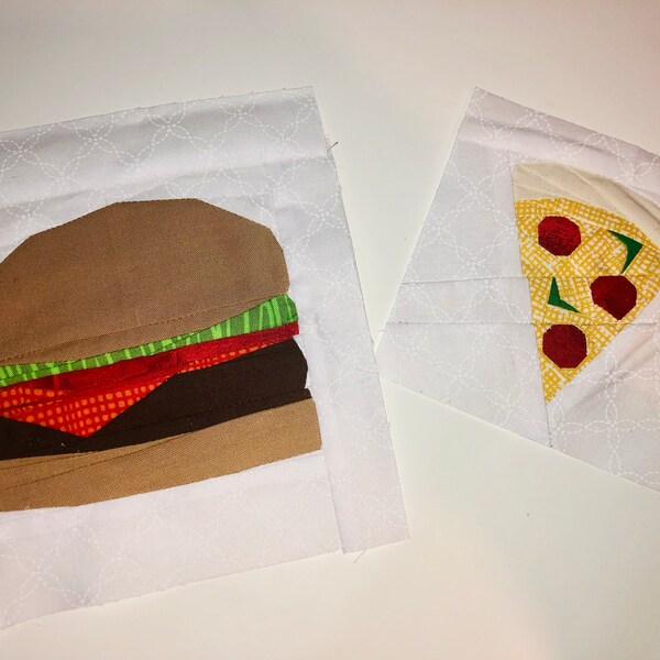 Cheeseburger Paper Piecing Pattern, PDF - Etsy