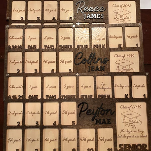 Wooden Daily Responsibilities Chart, Chore Chart for Kids, Visual ...